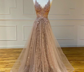 Fashion A Line Tulle Prom Dress Beauty Lace Beading Prom Grown Ss121 on ...