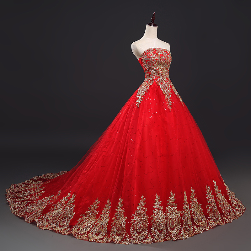 Design Lace Applique With Embroidery Bridal Gwon Bridal Wedding Dress ...