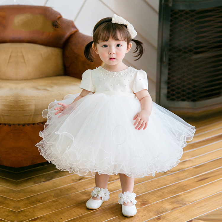 Flower Girl Wedding Dress Girls First Birthday Clothing Fk18 on Luulla