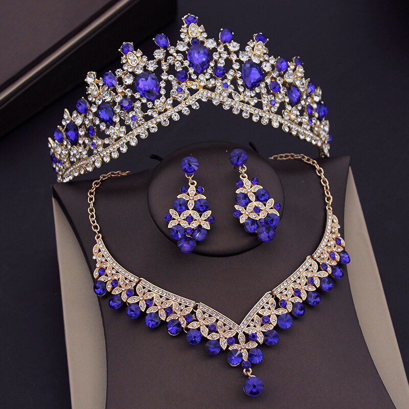 Tiara necklace and earring sets store