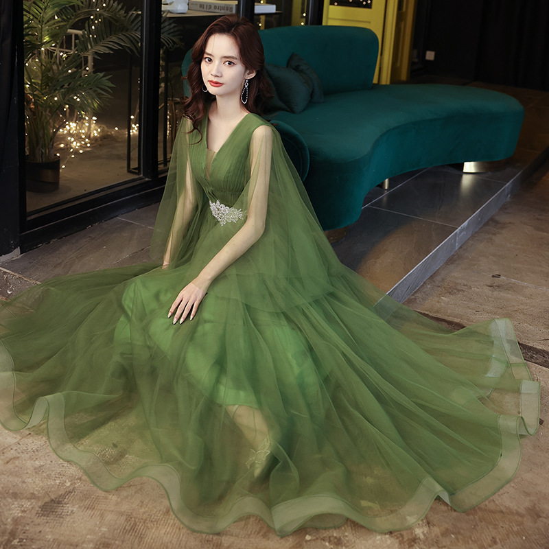 Green Prom Dress Full Length Evening Dress Sa823 on Luulla