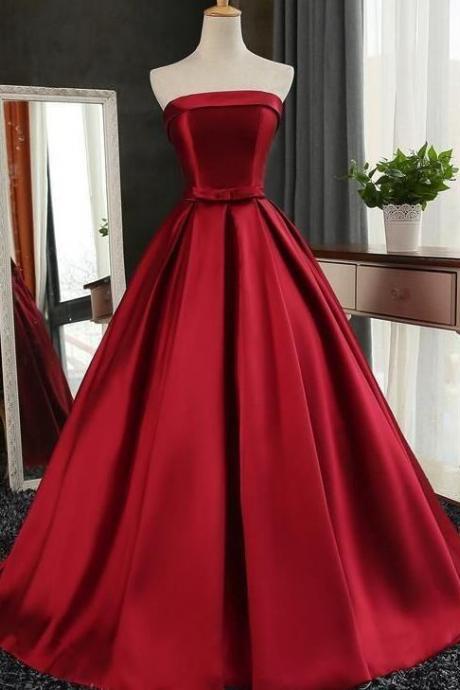 Strap Red Full Length Prom Dress Evening Dress Ss426 on Luulla