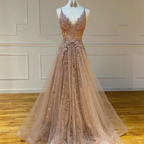 Fashion A Line Tulle Prom Dress Beauty Lace Beading Prom Grown Ss121 on ...