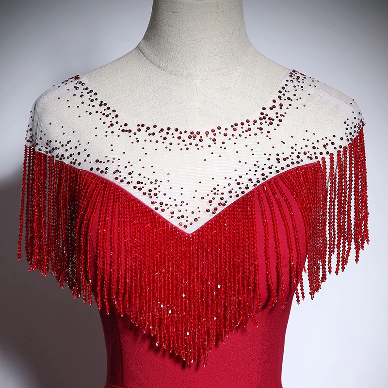 Red A-line Round Neckline Style Prom Dress 2022, Red Formal Dress ...