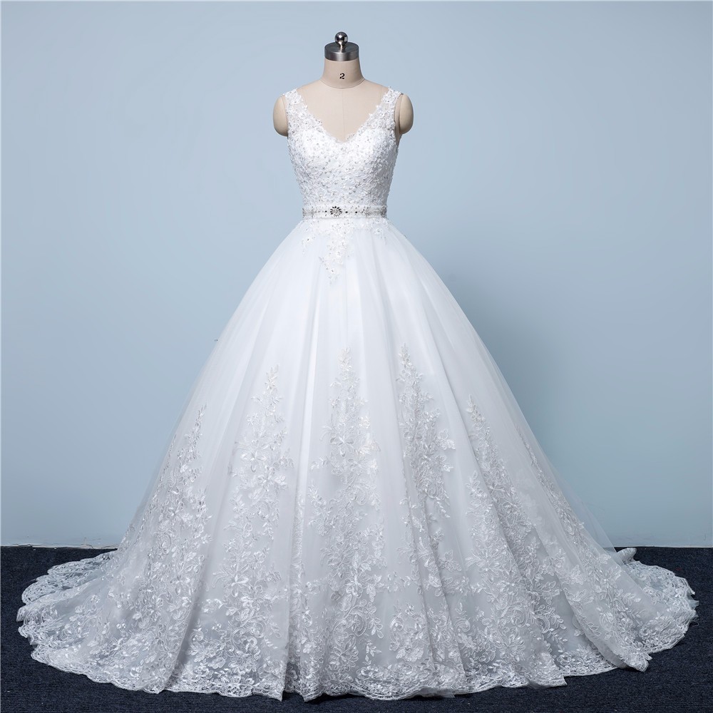 Beautiful White Bridal Gown, Lace Wedding Dresses Sa607 on Luulla
