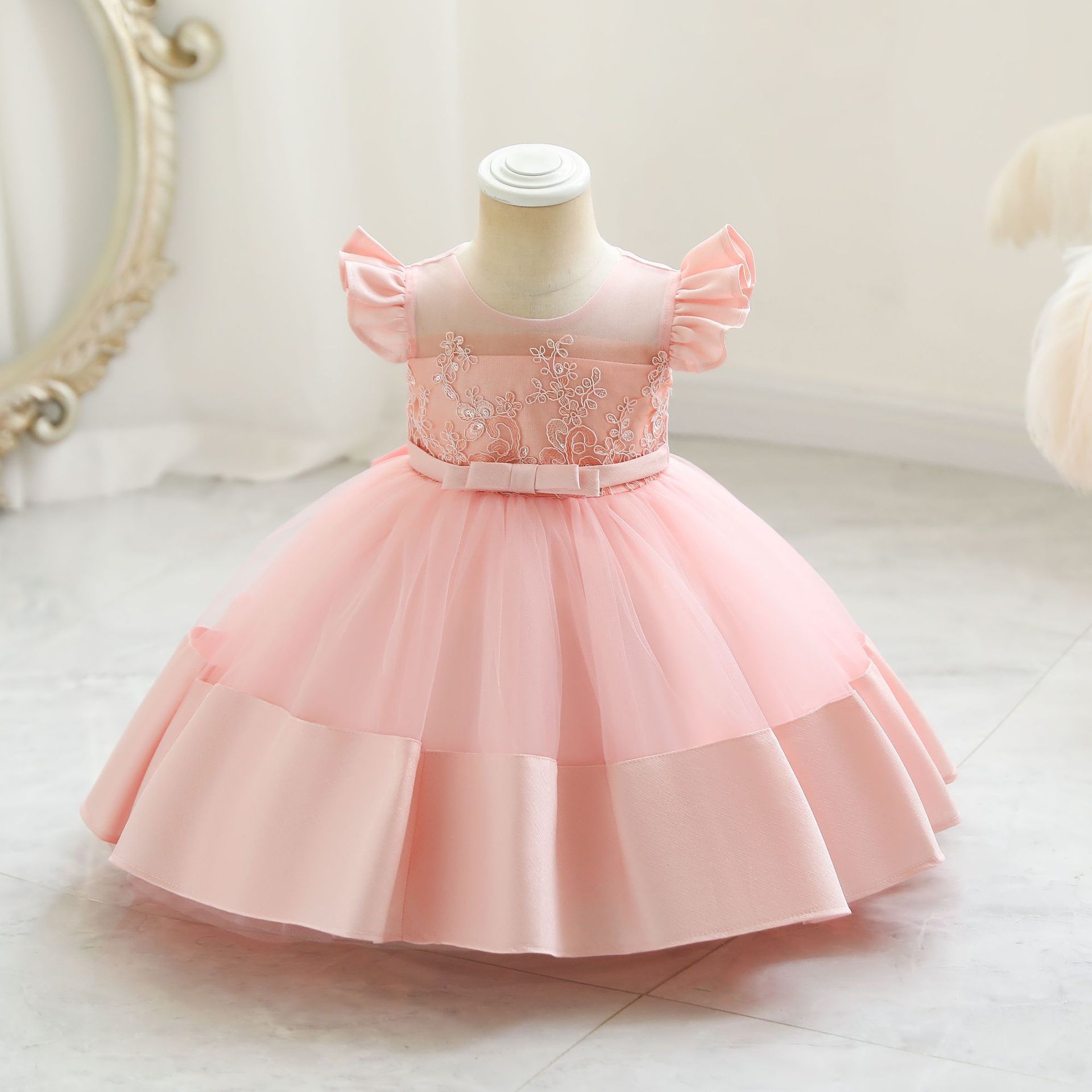 Princess Dress Girl Baby's First Birthday Wedding Dress Evening Dress ...