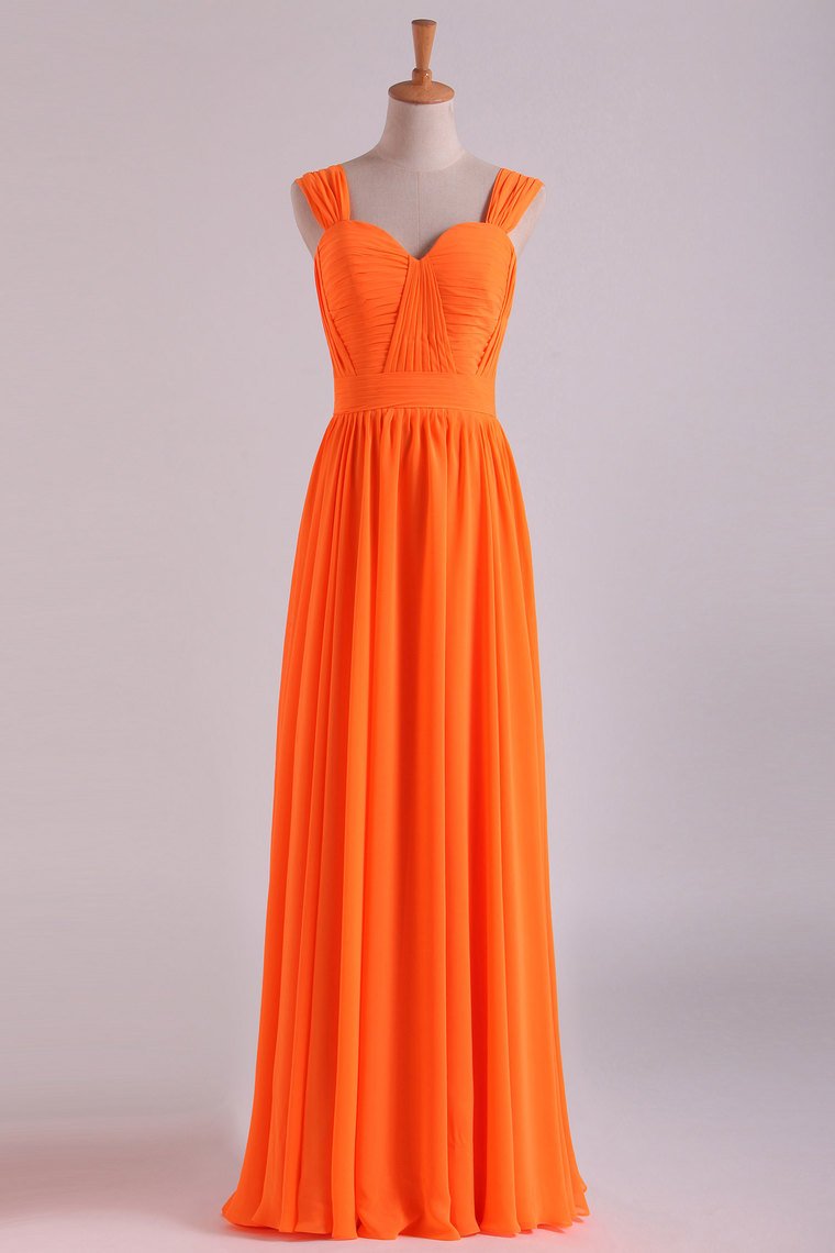 Vibrant Orange Sleeveless Maxi Dress For Women on Luulla